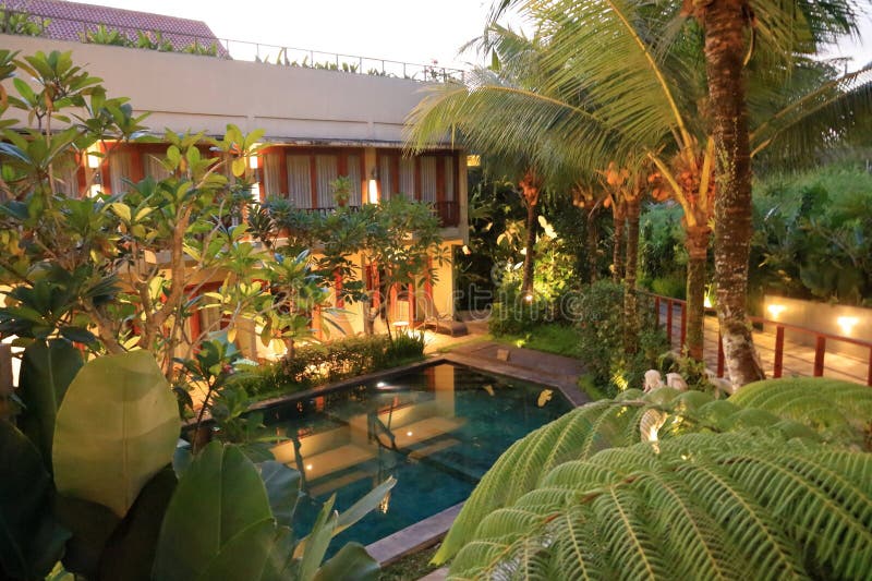 Luxury Hotel with Pool in Bali, Indonesia Stock Image - Image of beach ...