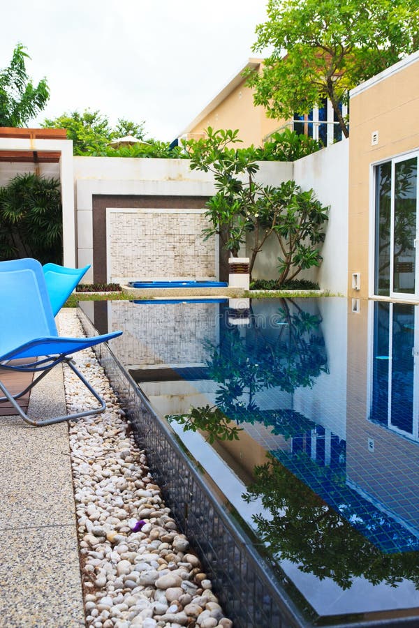 Luxury hotel pool village stock image. Image of summer - 38185887