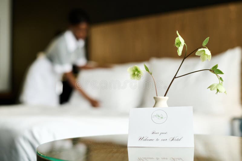 Luxury Hotel Room Welcome Note Stock Photos - Free & Royalty-Free Stock ...
