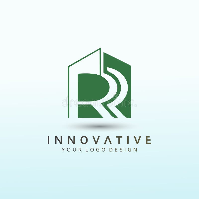 Luxury House Letter R Logo Design Editorial Stock Image - Illustration ...