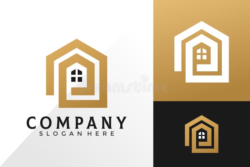 Luxury House Line Logo Design Vector Template Stock Vector ...