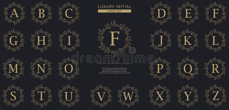 Luxury Initial Badge Template Stock Vector - Illustration of emblem ...