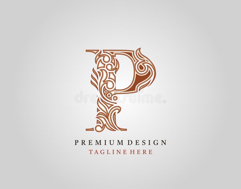 Elegant Classic Letter P Logo Stock Illustrations – 1,627 Elegant ...