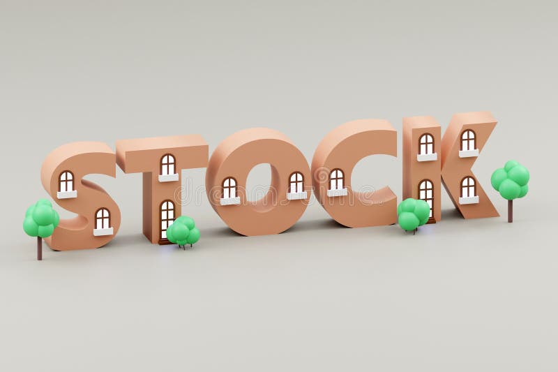 Luxury Inscription Stock Made by Tiny Houses on Grey Podium, Soft Light ...