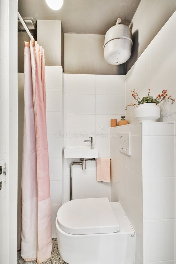 Interior of a restroom stock image. Image of residential - 221455847