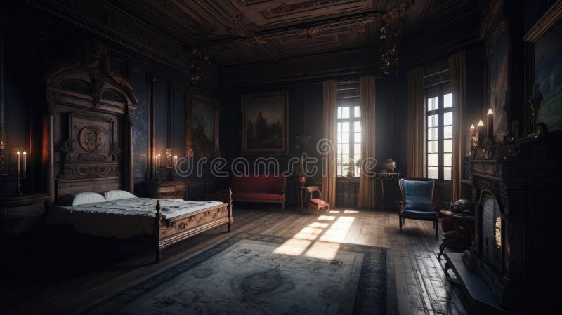 Luxury Interior of a Medieval Castle - Made with Generative AI Tools ...