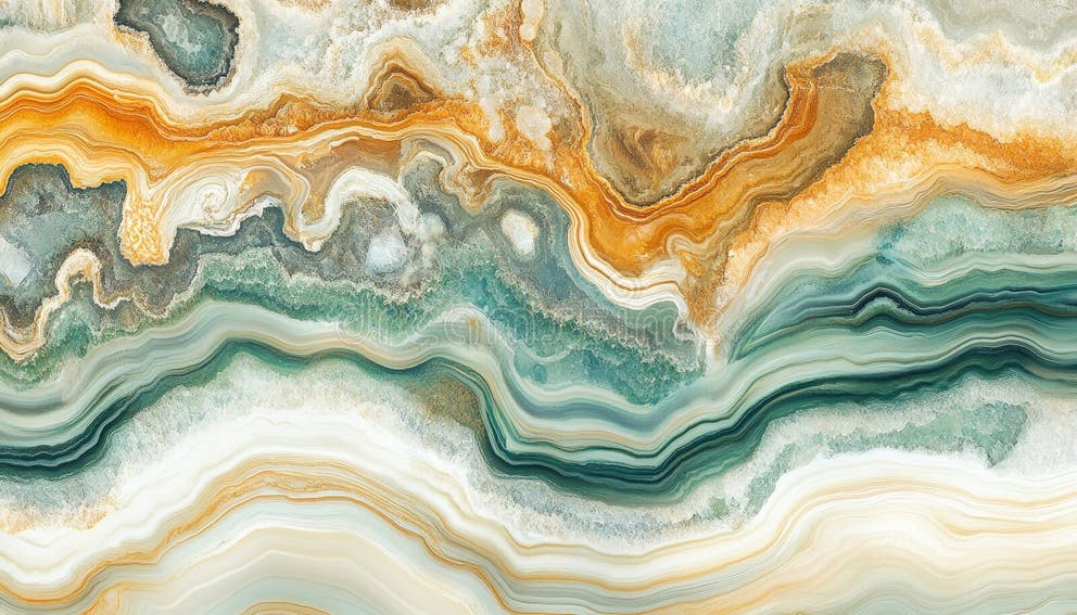 Luxury Ivory and Copper Marble Texture with Soft Green, Gray Geode ...