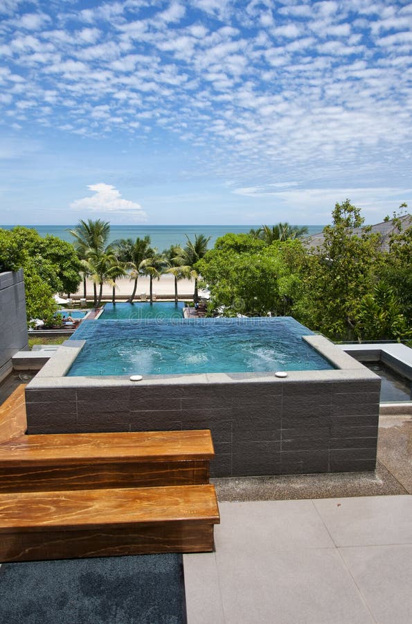 Luxury Jacuzzi 03 stock image. Image of lifestyle, pool - 17510547