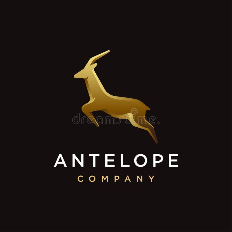 Antelope Logo Icon Designs Illustration Stock Illustration ...