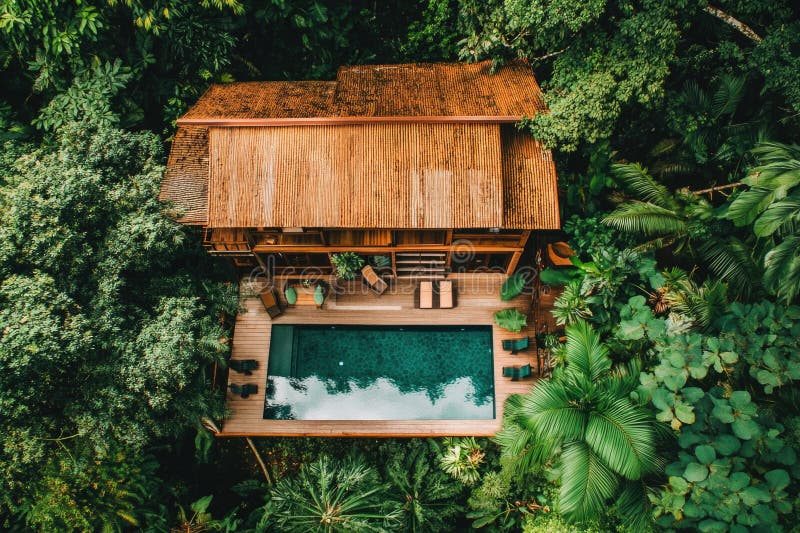 Luxury Jungle Hut stock image. Image of jungle, relaxation - 362210803
