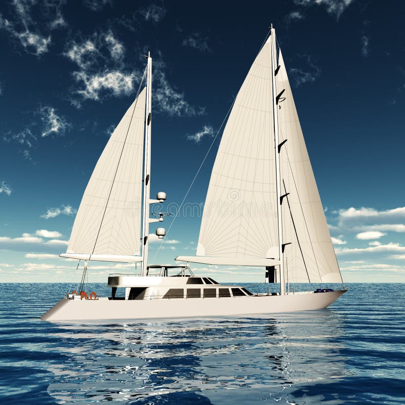Luxury ketch stock photo. Image of sailing, holidays, island - 2209868