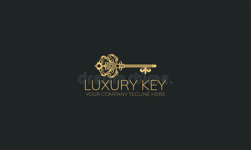 Creative Luxury Key Logo Design Stock Vector - Illustration of sign ...