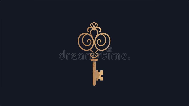 Luxury Key Logo Vector Design Stock Vector - Illustration of graphic ...