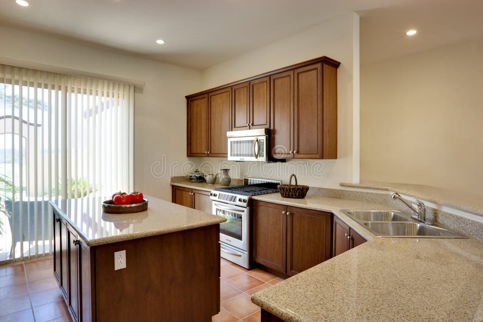 Luxury Kitchen stock image. Image of countertop, affluent - 10182201