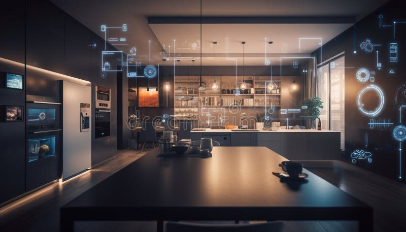 Luxury Kitchen Design with Modern Appliances and Elegance Generated by ...