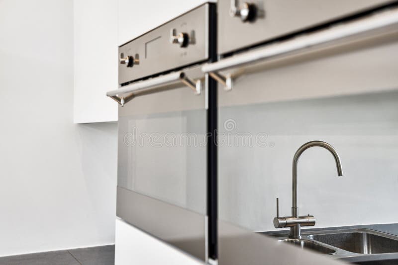 Luxury Kitchen Interior Design Stock Photo - Image of design ...