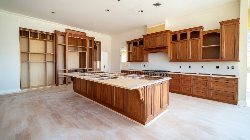 Luxury Kitchen Renovation with Custom Cabinetry, Island, and Modern ...