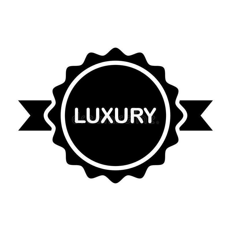 Luxury Label Icon stock vector. Illustration of meticulously - 295792676