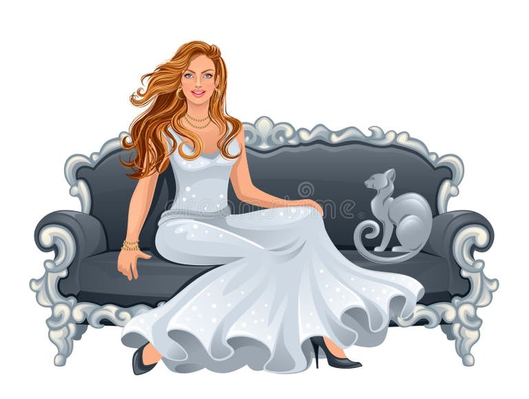 Cat Lady Drawing Stock Illustrations – 1,680 Cat Lady Drawing Stock ...