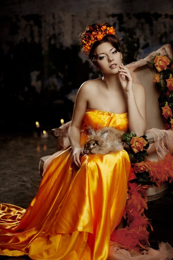 Luxury Lady in Luxury Interior Stock Photo - Image of luxury ...