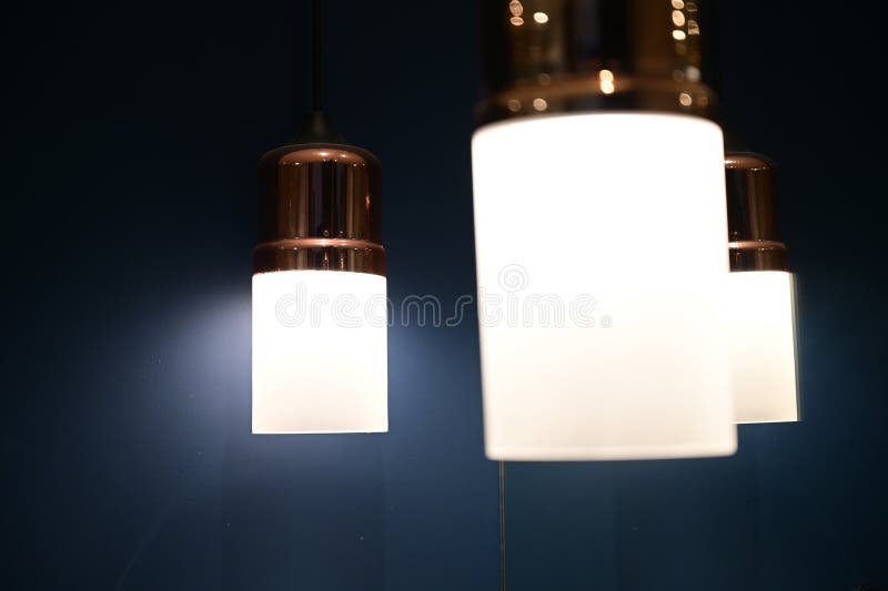 Close Up Luxury Lamp Hanging on Room, Interior Design Stock Photo ...
