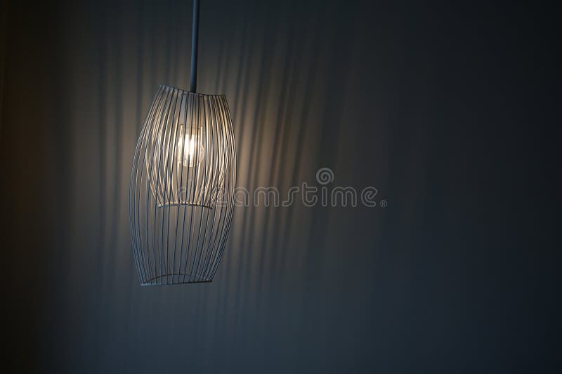 Luxury Lamp Hanging on Room, Interior Design Stock Photo - Image of ...
