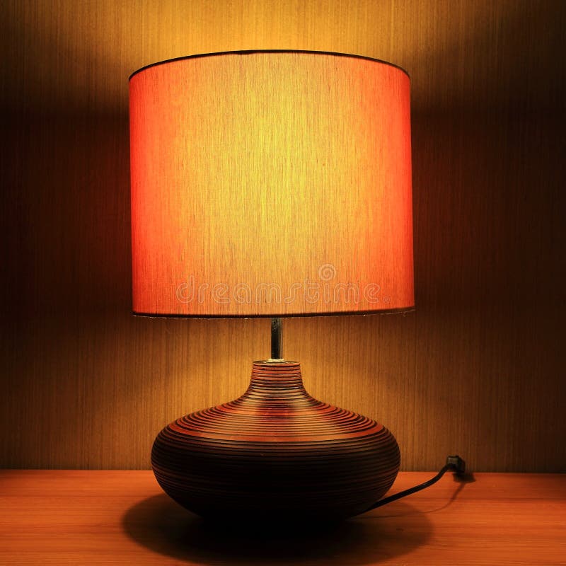 Luxury lamp on table stock image. Image of light, hall - 31348949