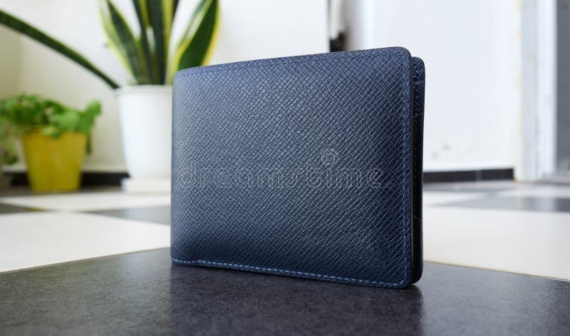 Luxury Leather Wallet for Men Stock Image - Image of elegant, gift ...