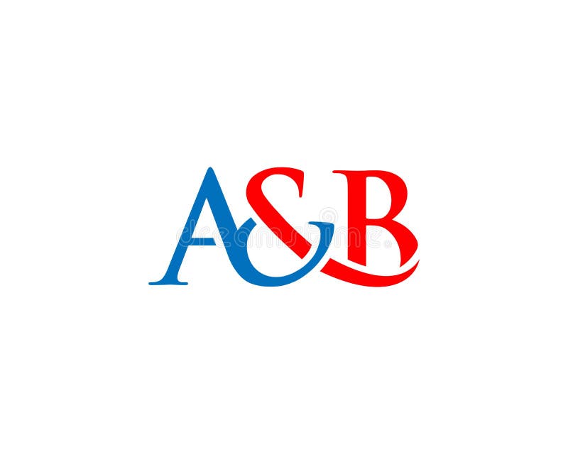 Luxury Letter a and B Logo Modern Design Stock Vector - Illustration of ...