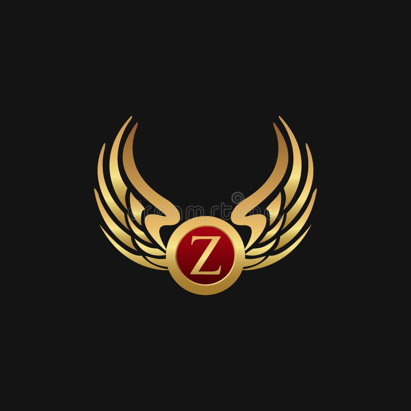 Luxury Letter Z Emblem Wings Logo Design Concept Template Stock Vector ... Luxury Letter Z Emblem Wings Logo Design Concept Template Stock Vector ...