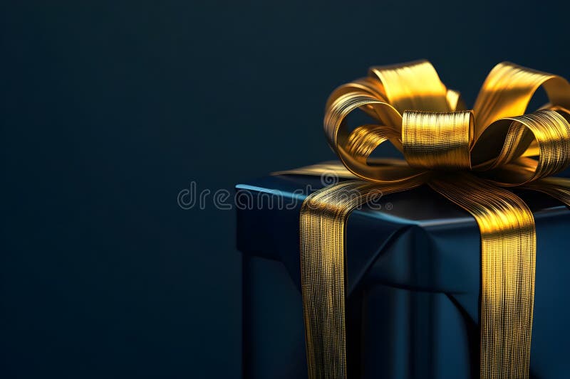 Luxury Light Blue Gift Box on Blue Background Luxury Christmas Gift Box ...