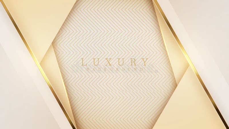 Luxury Light Yellow Pastel Abstract Background Combine with Golden ...