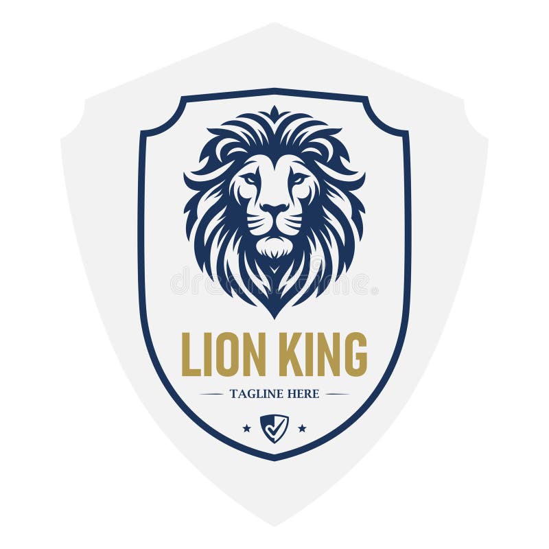 Luxury Lion King Premium Logo Design Template Stock Vector ...