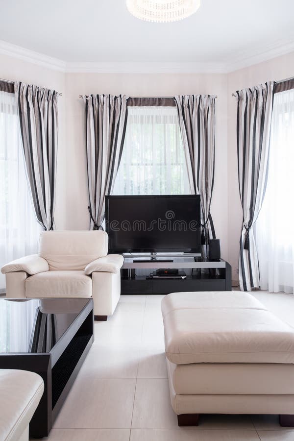 Luxury living room design stock photo. Image of room - 65041618