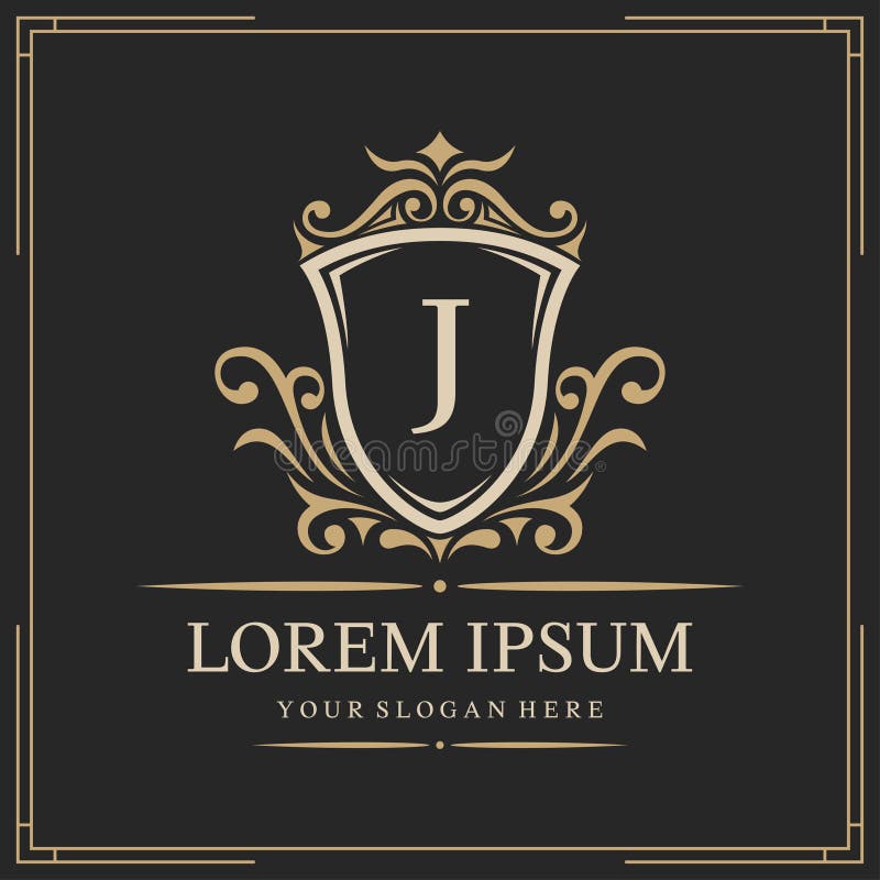 Luxury Logo Template, Letter J Logo Design Stock Vector - Illustration ...