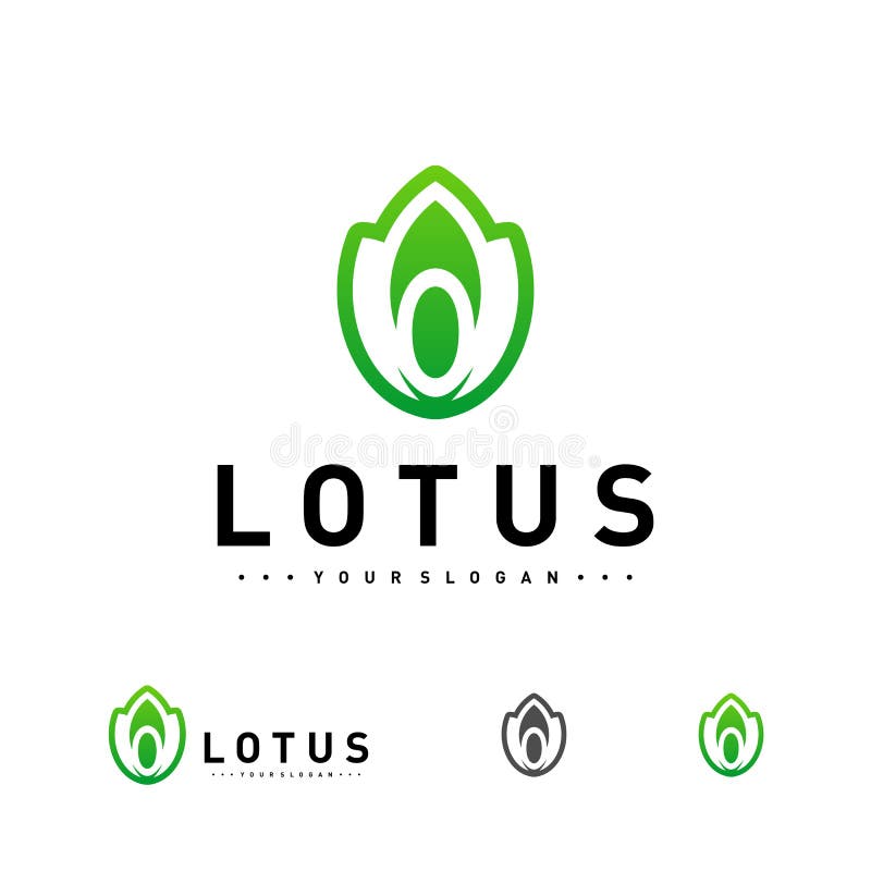 Luxury Lotus Logo Design Vector Template, Lotus Flower Logo Concept ...