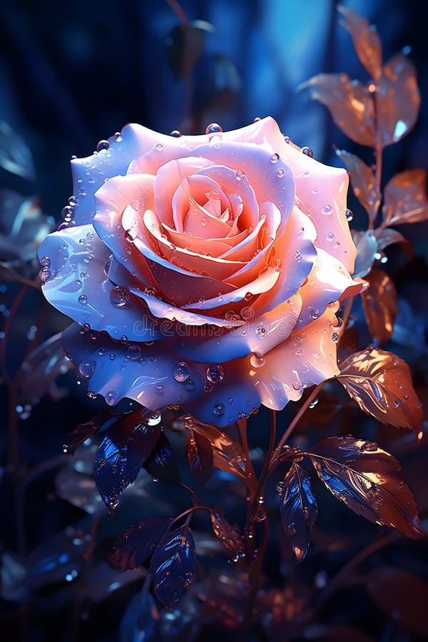 Luxury magic ross stock illustration. Illustration of plant - 287670337