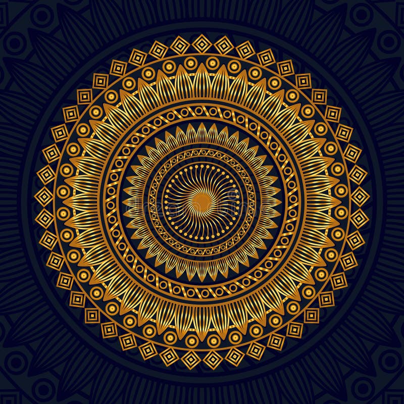 Luxury Mandala Gold Color Design Stock Vector - Illustration of ...