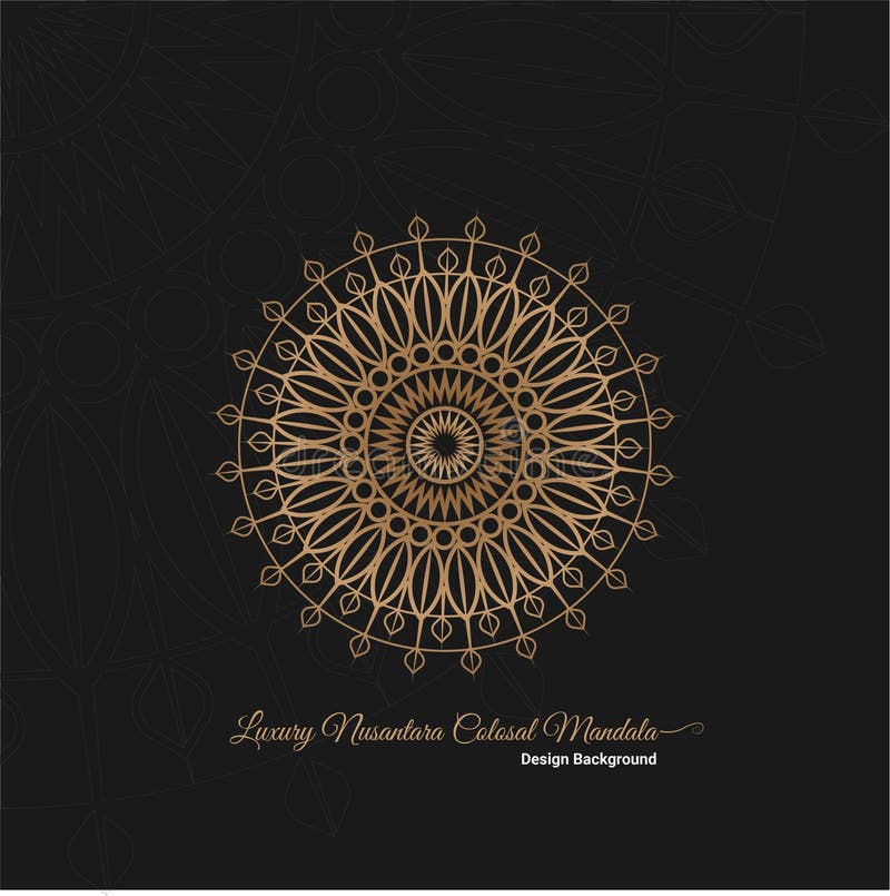 Luxury Mandala Nusantara Design Background Stock Vector - Illustration ...