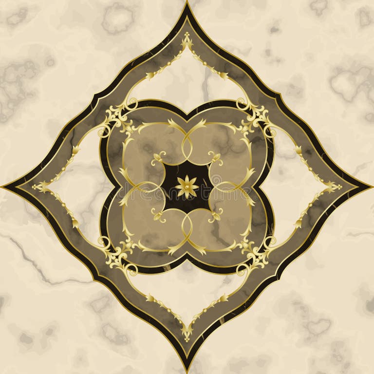 Luxury Beige Marble Mosaic Classic Seamless Pattern Stock Vector - Illustration of decoration ...