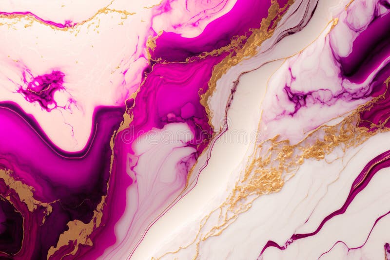 Luxury Marble Texture Background White Magenta Gold Natural Stone Color ...