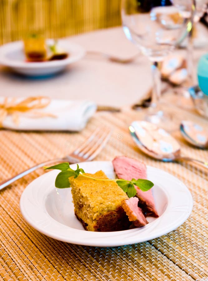 Luxury meal stock image. Image of menu, cake, expensive - 14812805