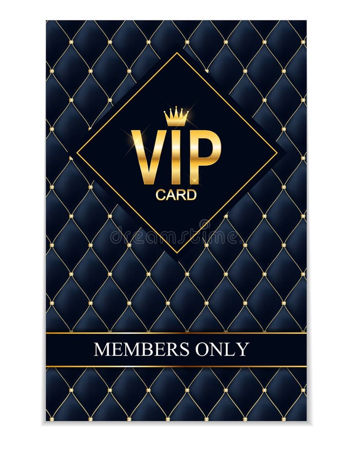 Luxury Members, Gift Card Template for Your Business Vector ...