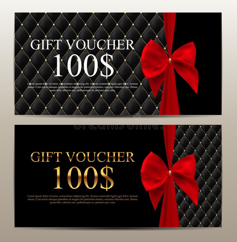 Luxury Members, Gift Card Template for Your Business Vector ...