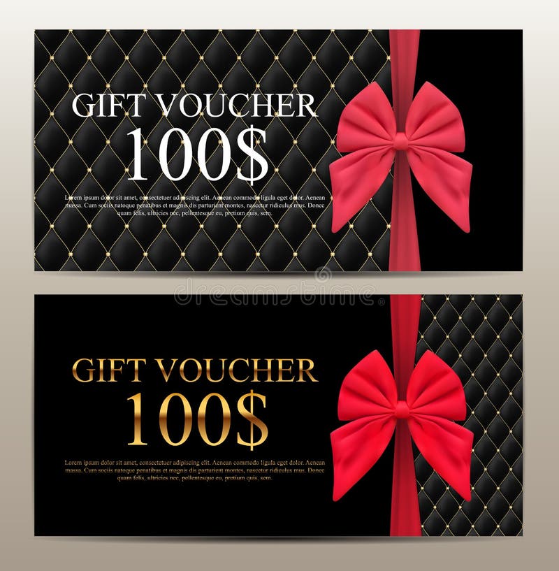 Luxury Members, Gift Card Template for Your Business Vector ...