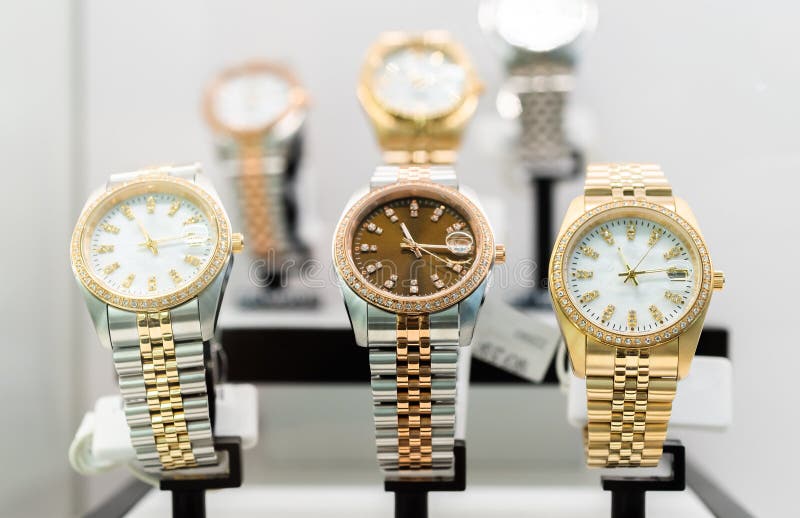 Luxury Men`s Watches at the Store Stock Image - Image of second, metal ...