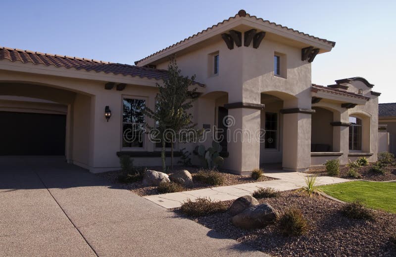 Luxury Modern Home stock image. Image of real, modern - 1861143