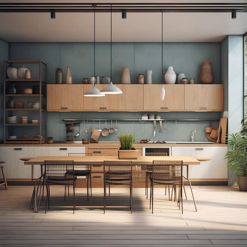 Luxury Modern Kitchen Concept Stock Image - Image of granite ...