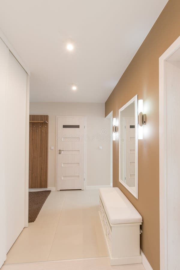 Elegance Anteroom Interior In Warm Tones Stock Photo - Image of ...