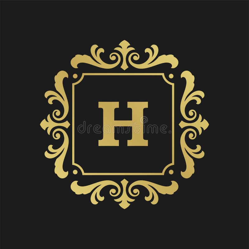 Luxury Monogram Logo Template Vector Object for Logotype Stock Vector ...